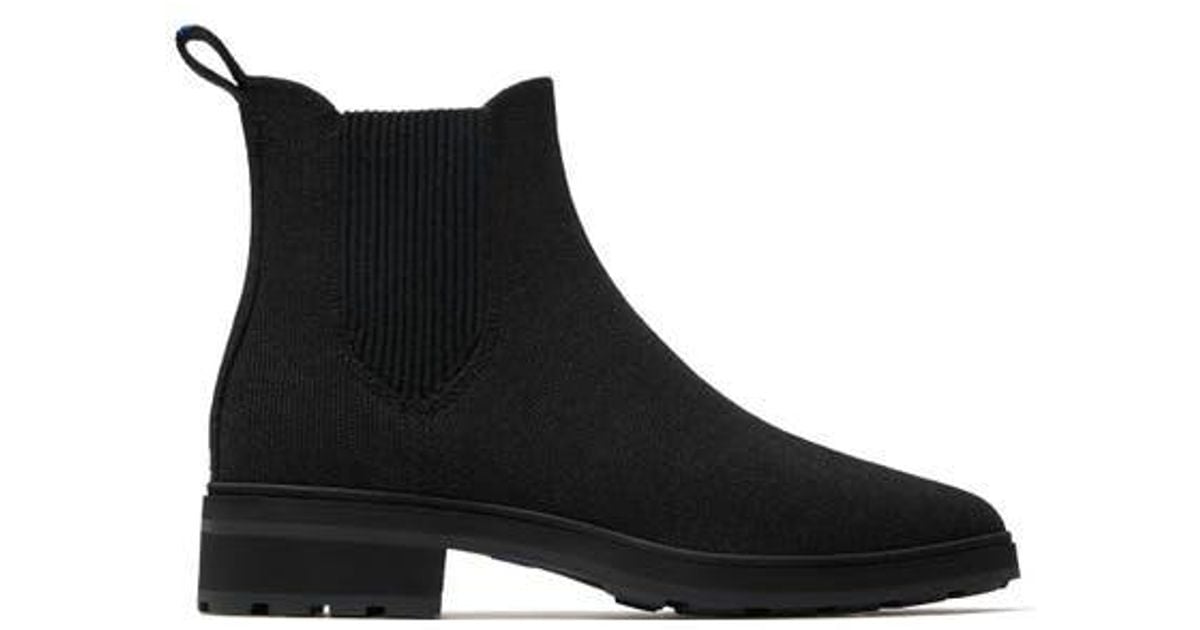 Rothy's The Lug Boot in Black | Lyst