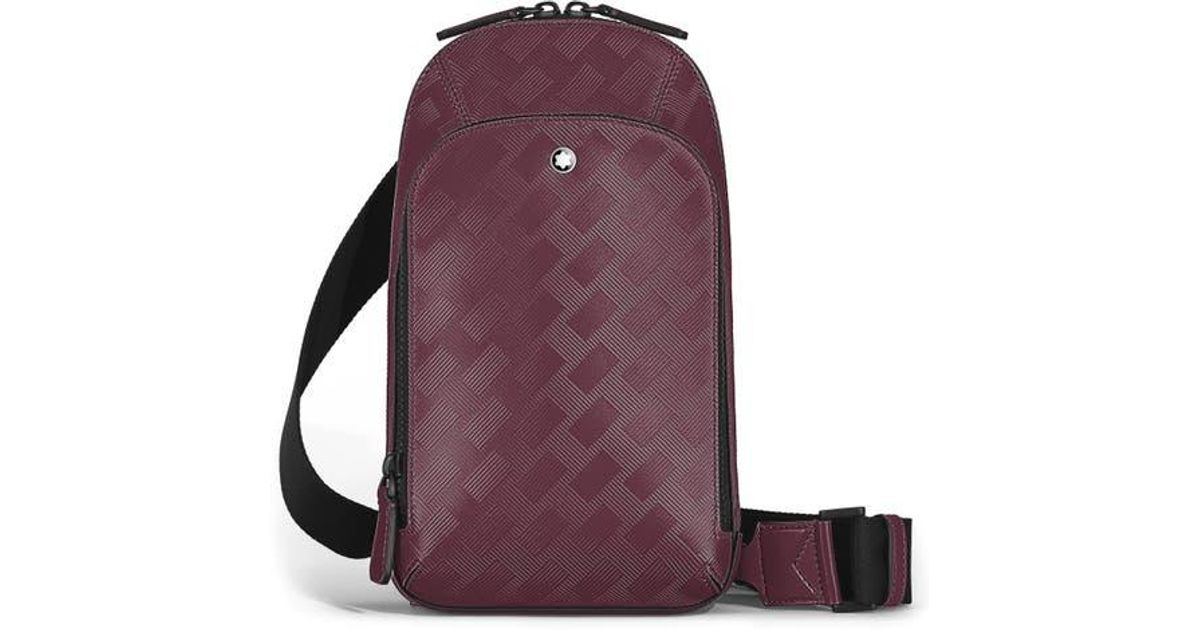 Montblanc Extreme 3.0 Leather Sling Bag in Purple for Men | Lyst