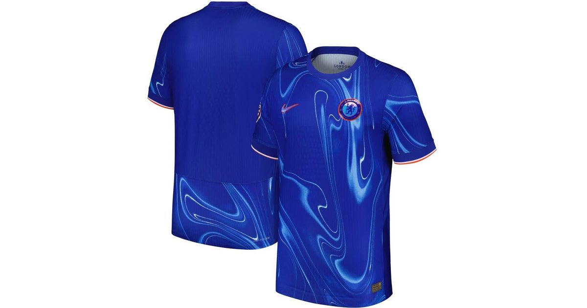Nike Chelsea 2024/25 Home Authentic Patch Jersey in Blue for Men | Lyst