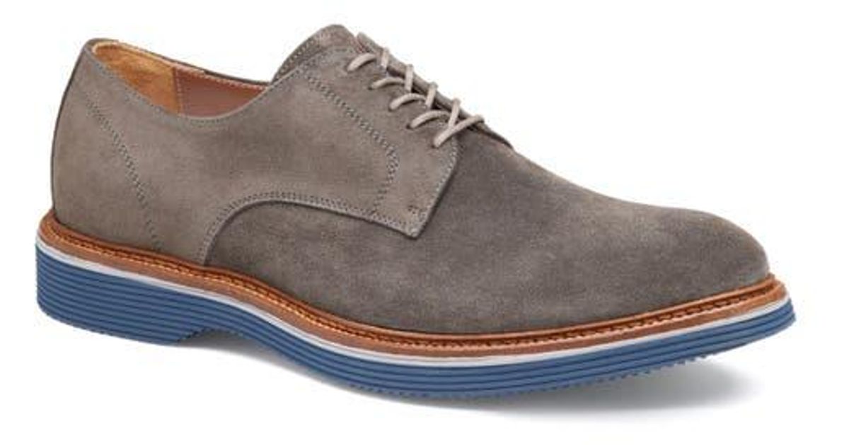 Johnston & Murphy Jenson Plain Toe Derby in Brown for Men | Lyst