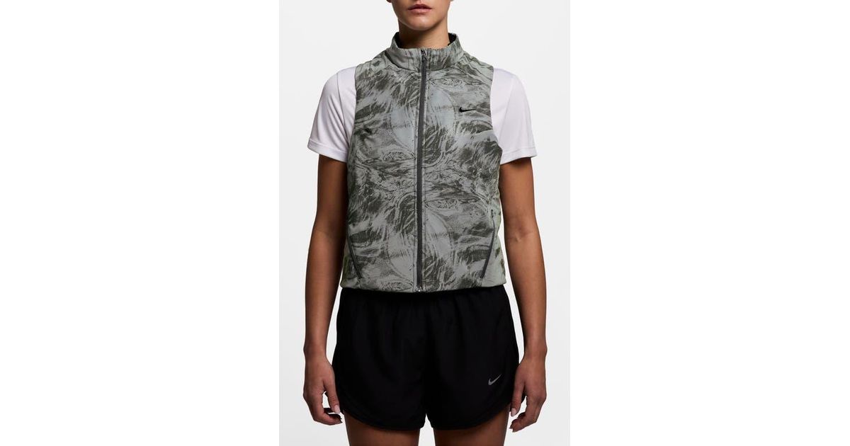 Nike Therma-Fit Adv Reflective Running Vest in Gray | Lyst