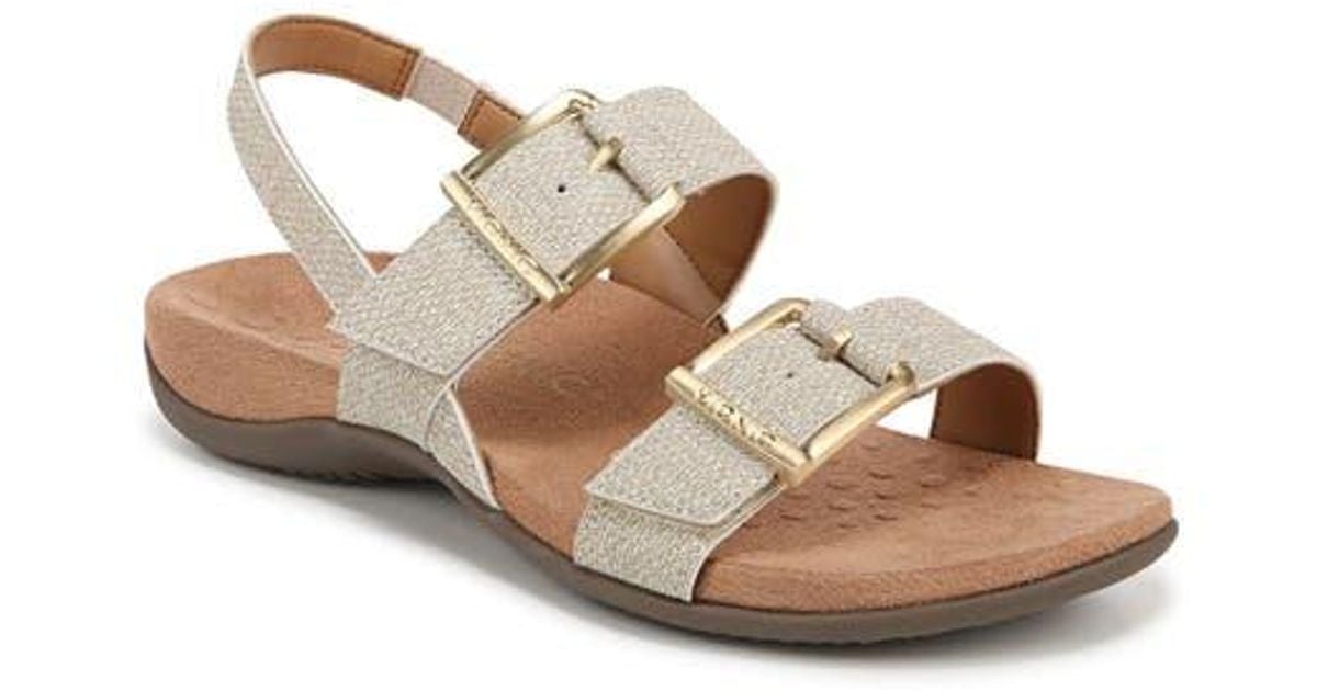Vionic Reese Slingback Sandal in Natural | Lyst