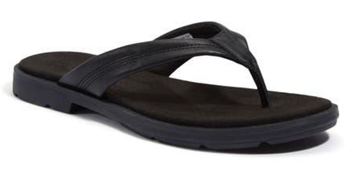 Timberland Calista Bay Flip Flop in Black | Lyst