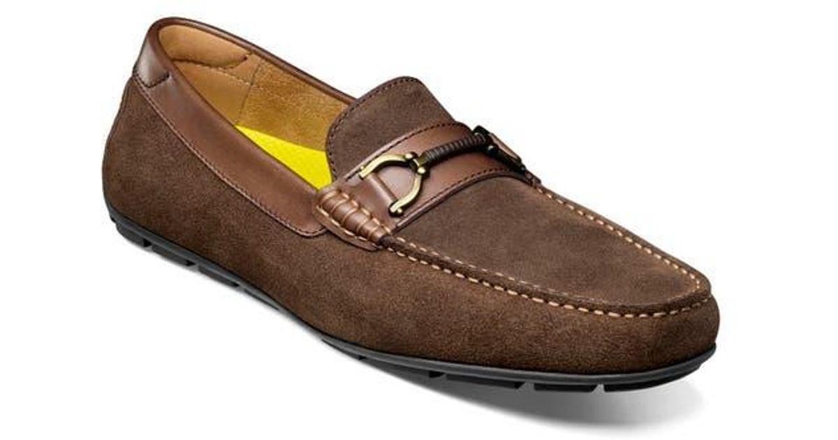 Florsheim Motor Moc Toe Bit Driving Loafer in Brown for Men | Lyst