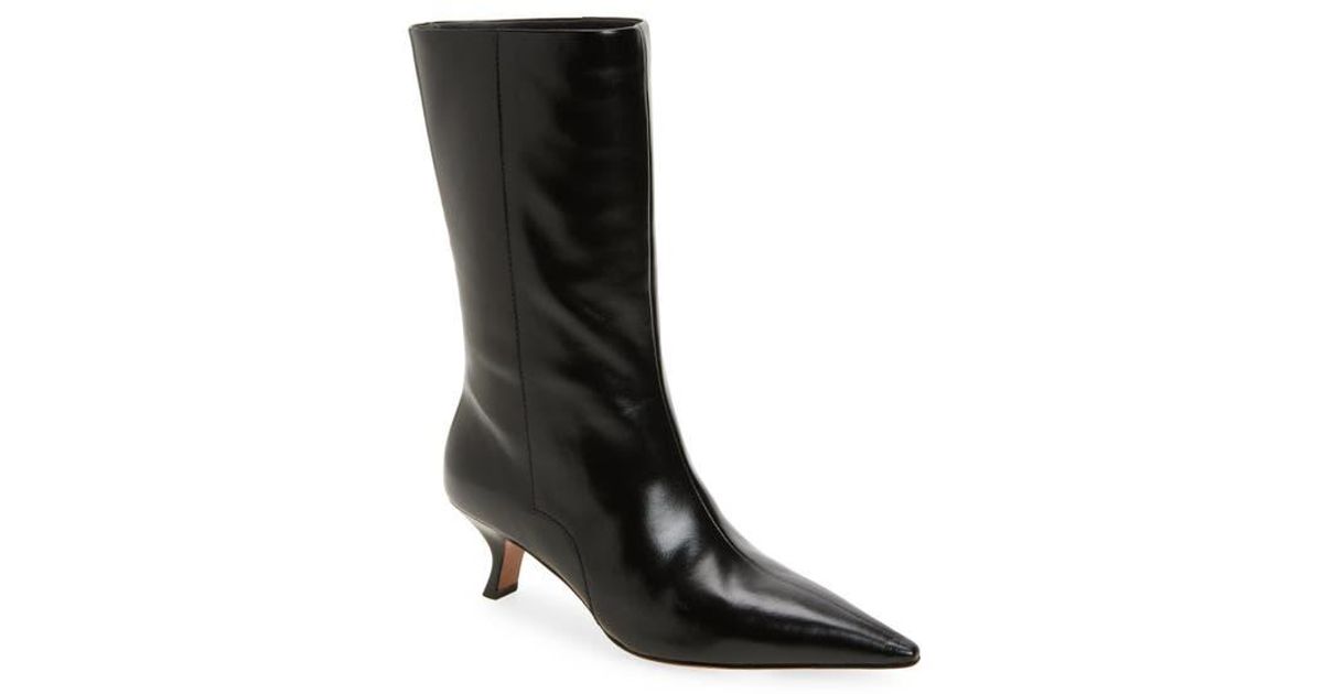 Rag & Bone Mott Pointed Toe Kitten Heel Boot in Black | Lyst
