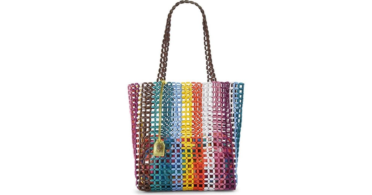 Kurt Geiger Kensington Beaded Shopper in Red | Lyst