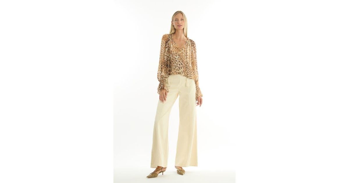 SECRET MISSION Cambria Blouse in White | Lyst