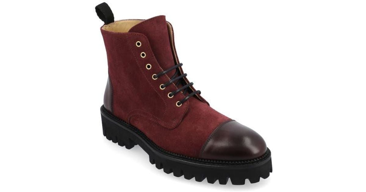 Taft The Helen Boot in Red | Lyst