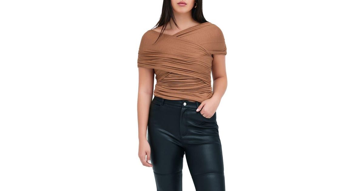 MARCELLA Alyssa Infinity Jersey Top in Blue | Lyst