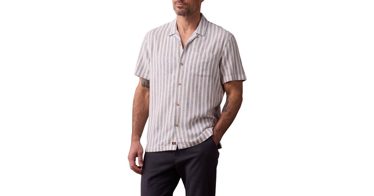 The Normal Brand Freshwater Cotton Camp Shirt in Purple for Men | Lyst