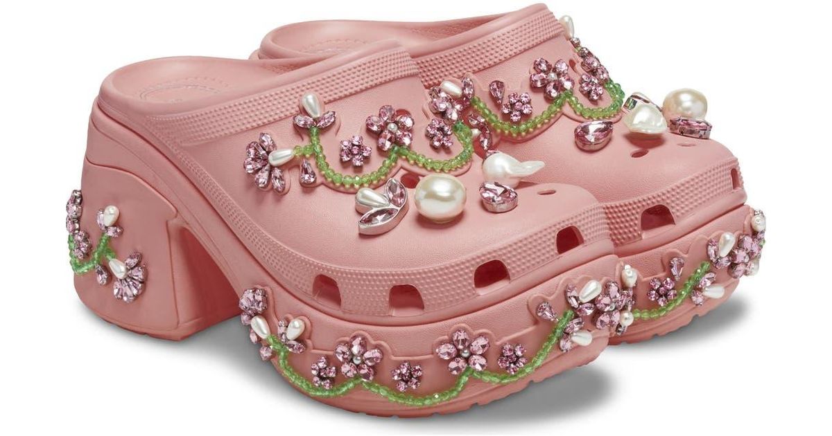 Crocs™ X Simone Rocha Siren Clog With Crystal & Faux Pearl Jibbitz in ...