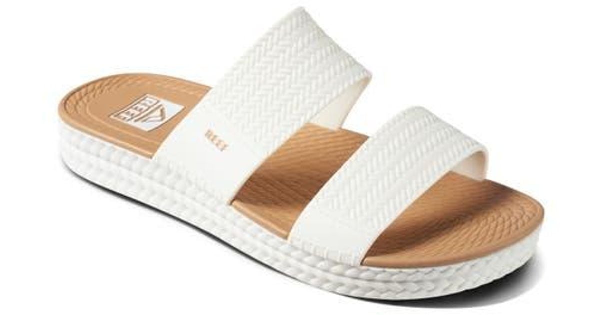 Reef Water Vista Slide Sandal in White | Lyst