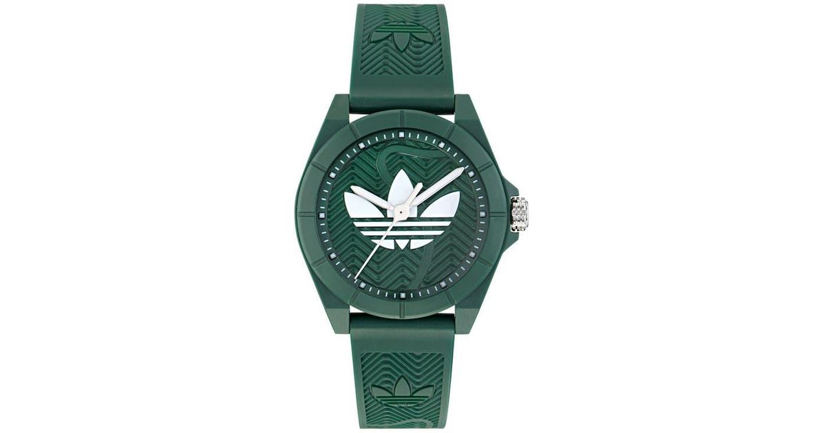 adidas Ao Street Project 4 Logo Tread Dial Resin Strap Watch, 41Mm in ...