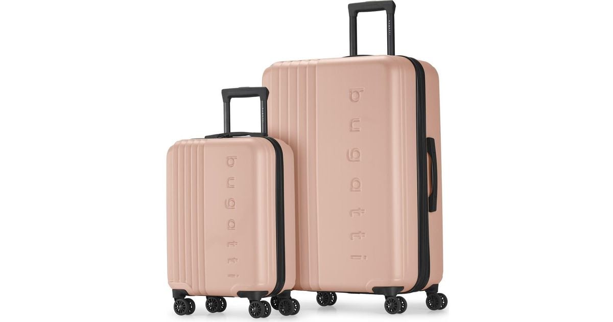 Bugatti The Classic 2 Piece Hardside Luggage Set With Expansion in Pink ...