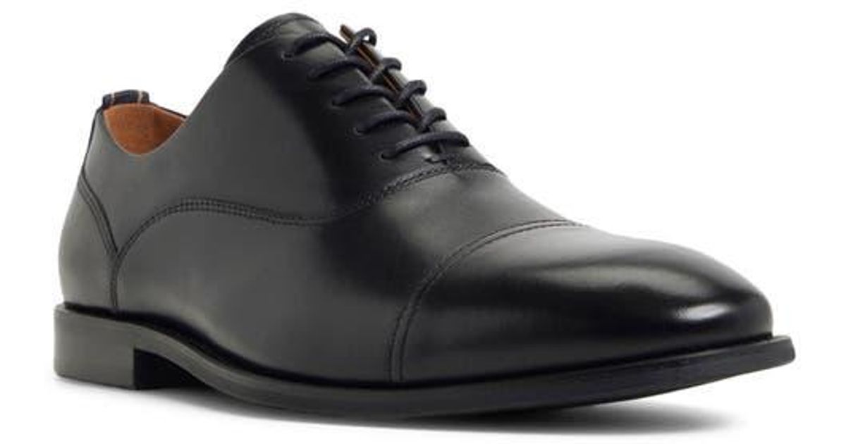 Brooks Brothers Cassel Cap Toe Oxford in Black for Men | Lyst