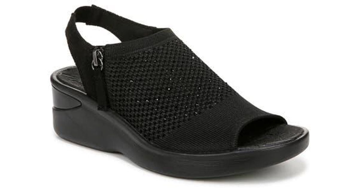 Bzees Starlet Embellished Slingback Sandal in Black | Lyst