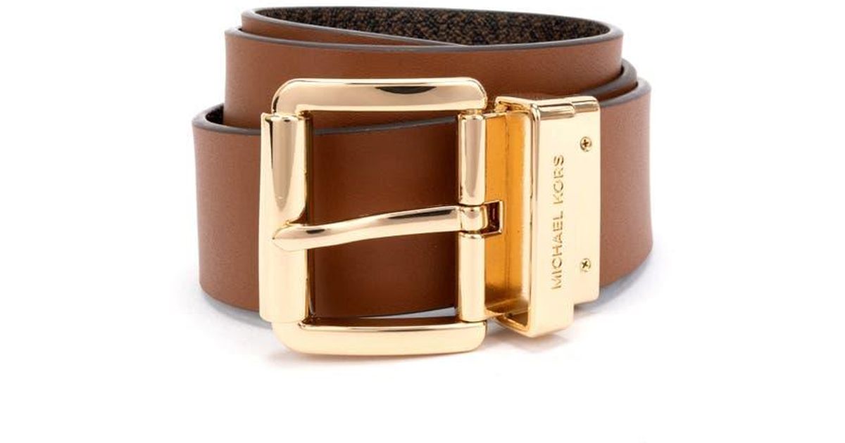 MICHAEL Michael Kors Reversible Belt in Brown | Lyst