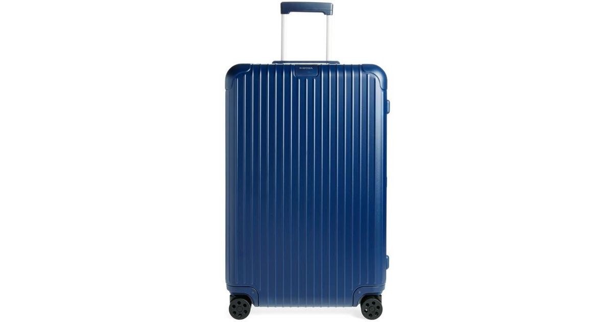 RIMOWA Essential Check-In Large 30-Inch Wheeled Suitcase in Blue | Lyst