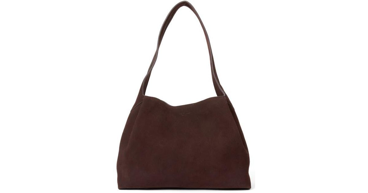 Rag & Bone Slade Suede Tote in Brown | Lyst