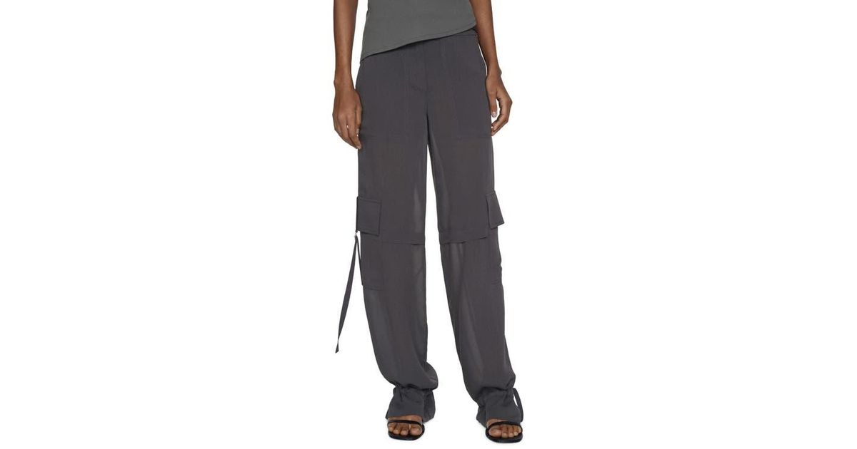 Mango Cargo Pants in Black | Lyst