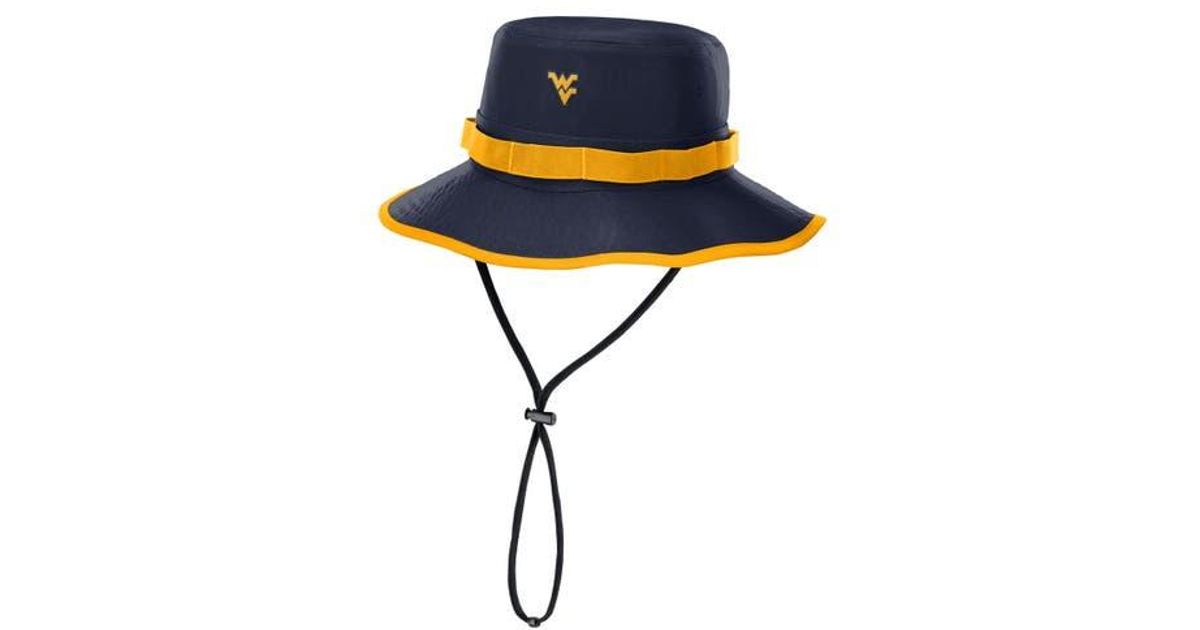 Nike West Virginia Mountaineers 2025 Sideline Apex Boonie Bucket Hat in ...