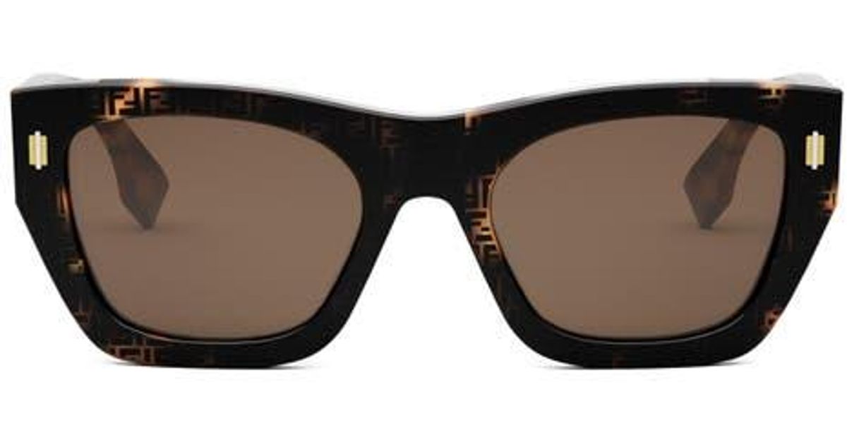 Fendi ' Roma 63Mm Rectangular Sunglasses | Lyst