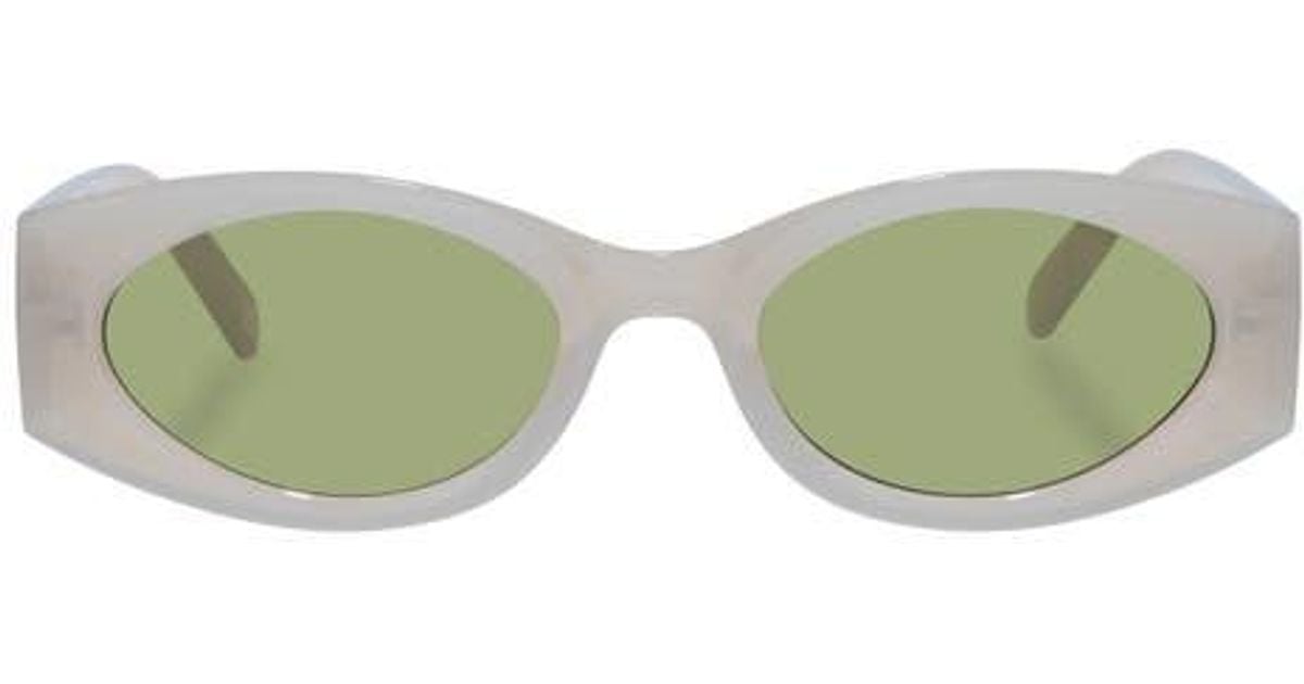Le Specs Mermaiden 52Mm Rectangular Sunglasses in Green | Lyst