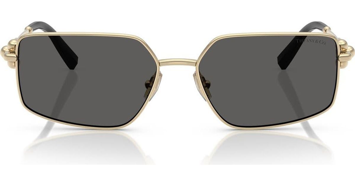 Tiffany & Co. 58Mm Rectangular Sunglasses in Gray for Men | Lyst