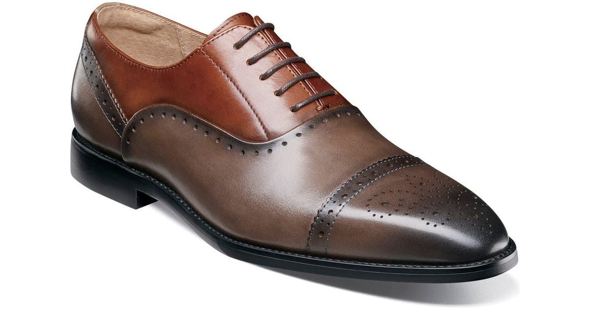 Stacy Adams Reynolds Cap Toe Oxford in Brown for Men | Lyst