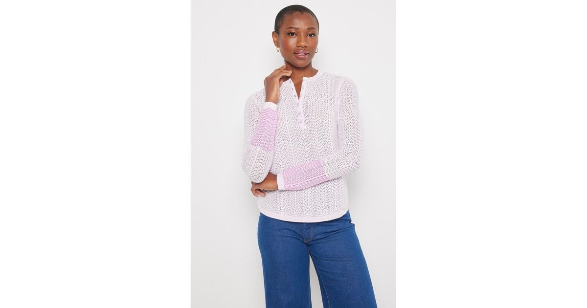 Lisa Todd Self Love Henley in White | Lyst