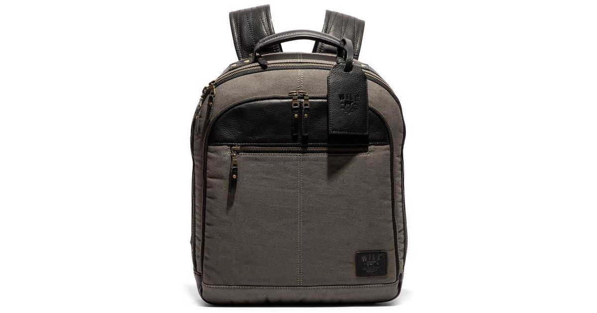 Will Leather Goods Commuter Backpack in Black for Men | Lyst