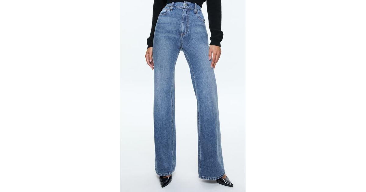Alice + Olivia Weezy High Waist Wide Leg Jeans (Avery)Weezy Wide Leg ...