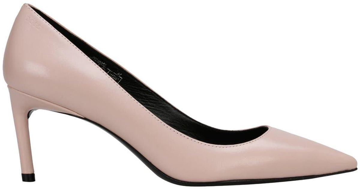 BOSS Gracey Pointed Toe Pump in White | Lyst