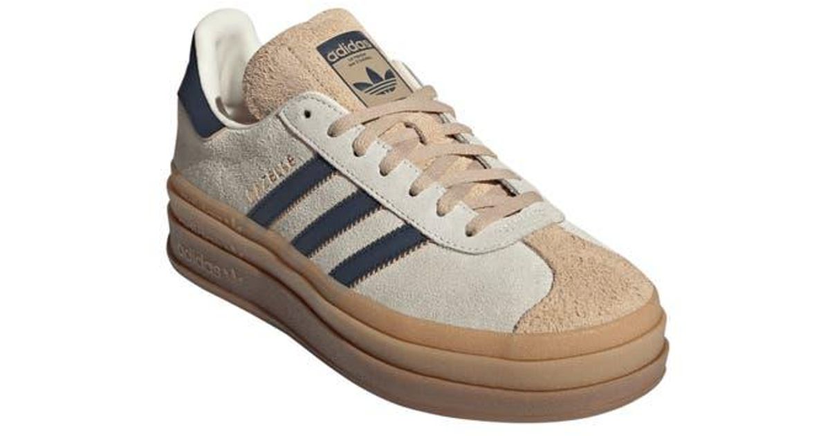adidas Gazelle Bold Platform Sneaker in White | Lyst