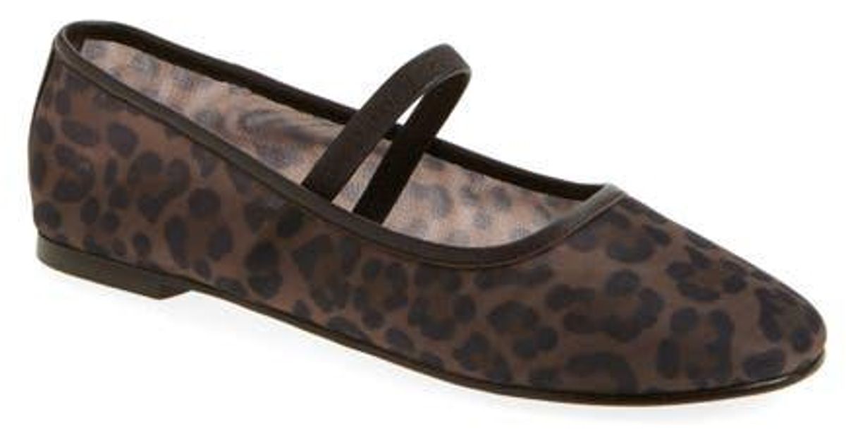 Madewell The Greta Leopard Mesh Ballet Flat | Lyst
