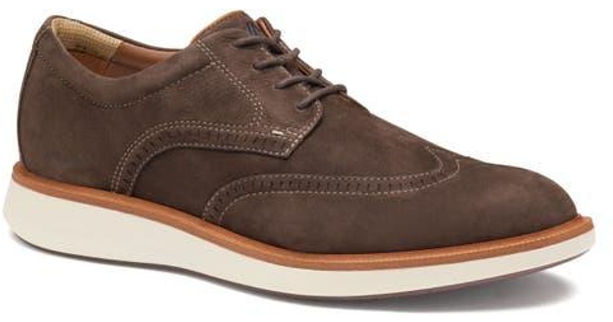 Johnston & Murphy Parker Waterproof Wingtip Derby in Brown for Men | Lyst