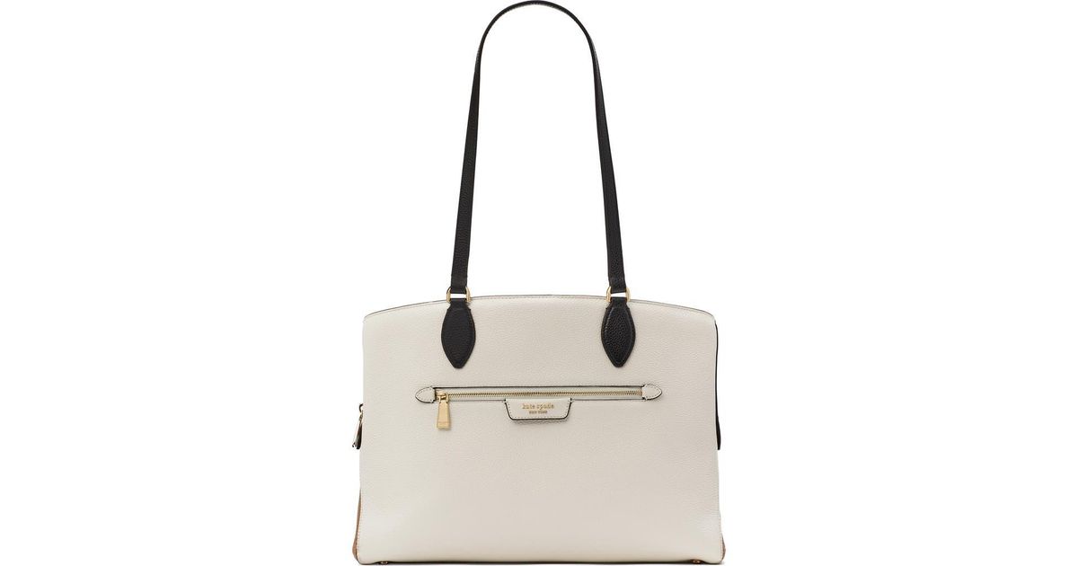 Kate Spade Hudson Colorblock Pebble Work Tote in Natural | Lyst