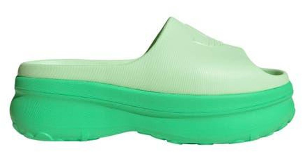 adidas Adifom Stan Smith Platform Slide in Green | Lyst