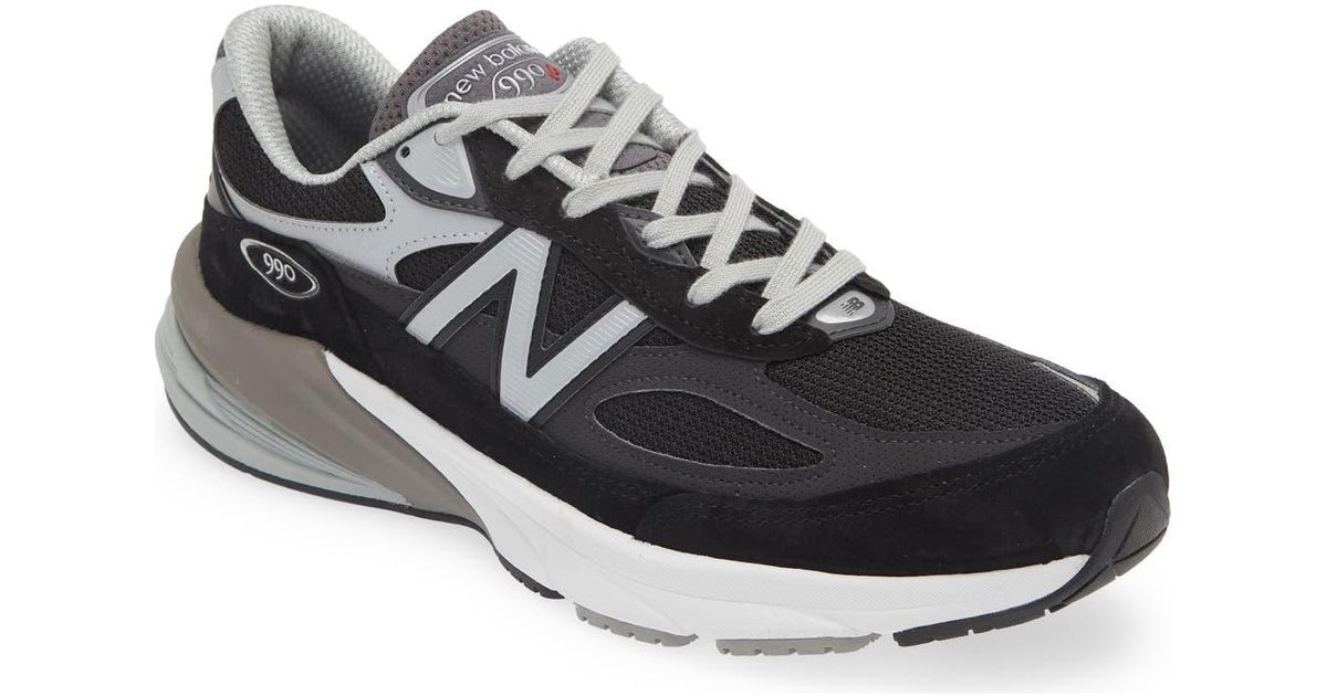 New Balance 990V6 Core Running Shoe in Black | Lyst