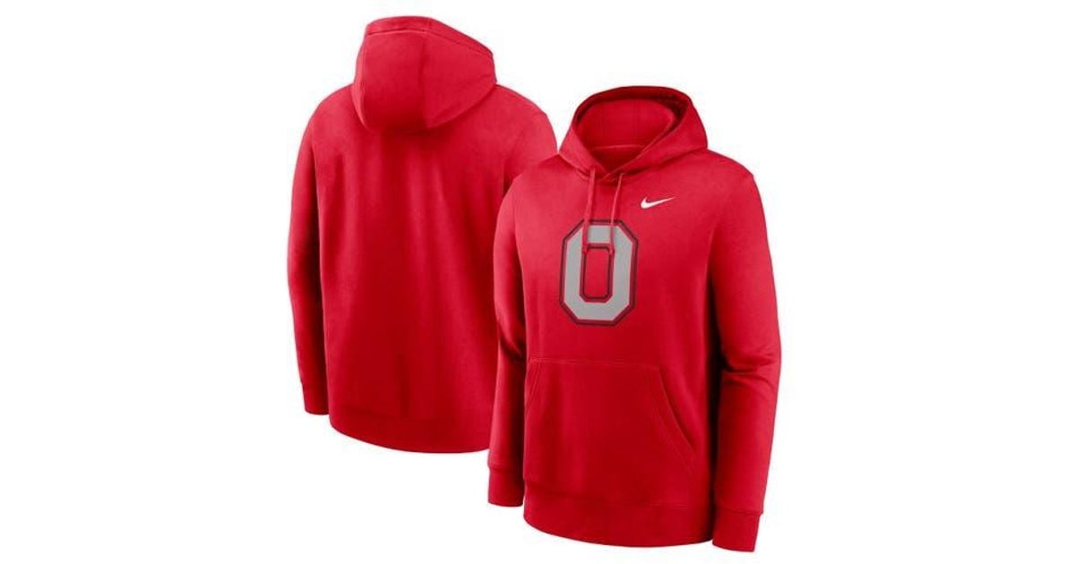 Nike Ohio State Buckeyes Primetime Alternate Logo Club Fleece Pullover ...
