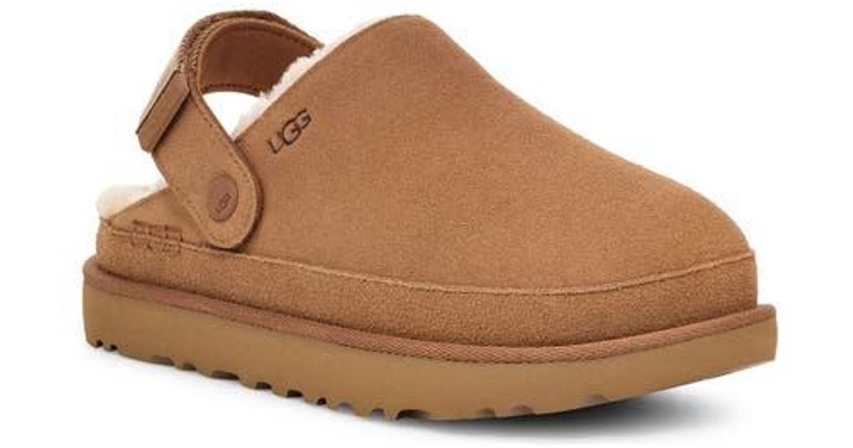 UGG Goldenstar Cozy Clog in Brown | Lyst