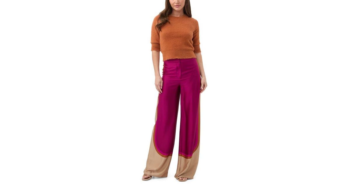 Trina Turk Verity 2 Colorblock Wide Leg Pant in Red | Lyst
