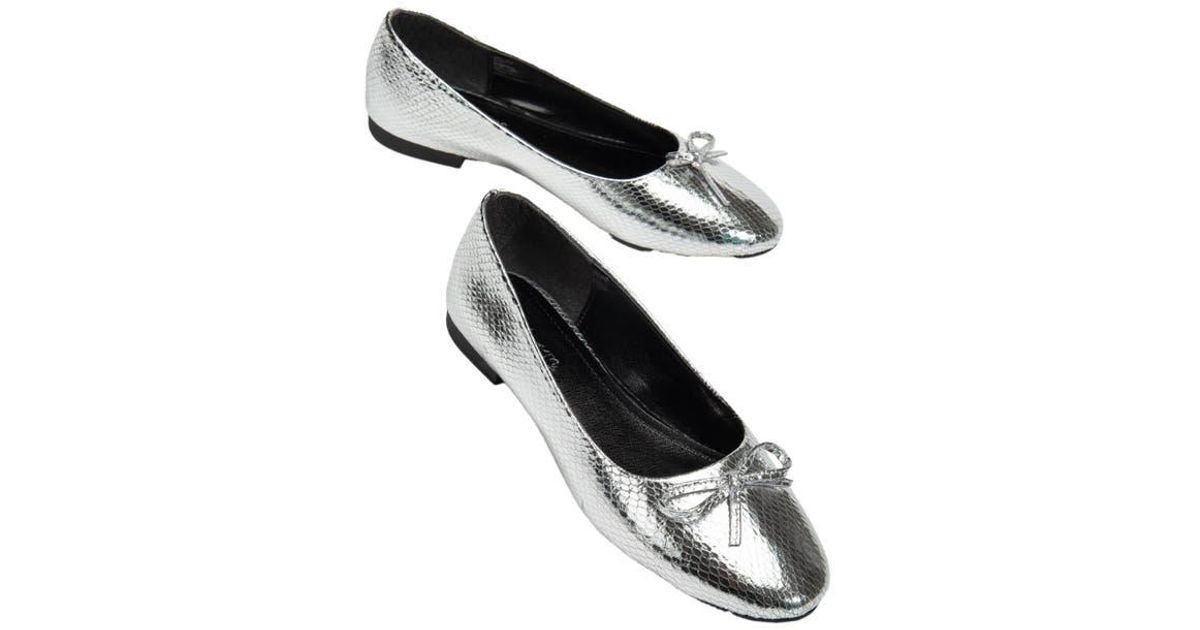 Prologue Shoes Amy Ballerina Flats in White | Lyst