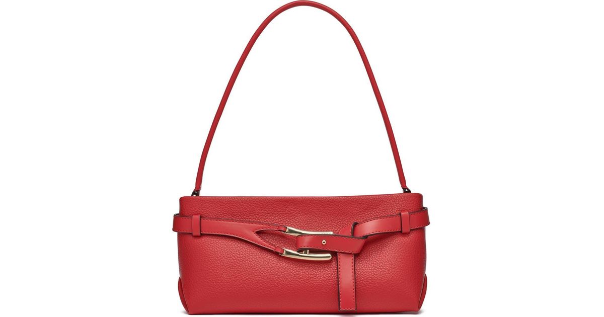 Halston Tasha Shoulder Bag in Red | Lyst