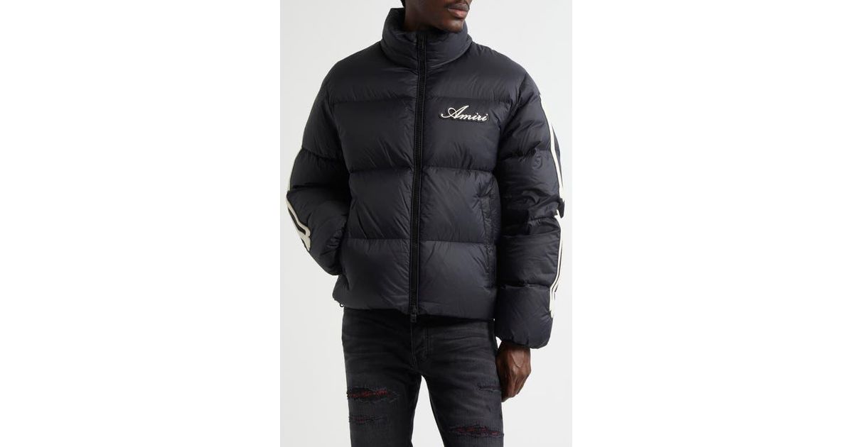 Amiri Bones Down Puffer Jacket in Black for Men | Lyst
