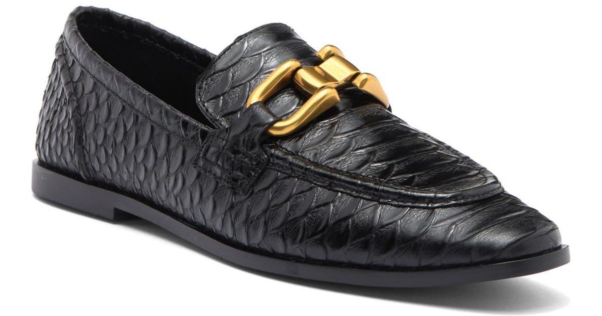 Jeffrey Campbell Leverage Moc Toe Bit Loafer in Black | Lyst