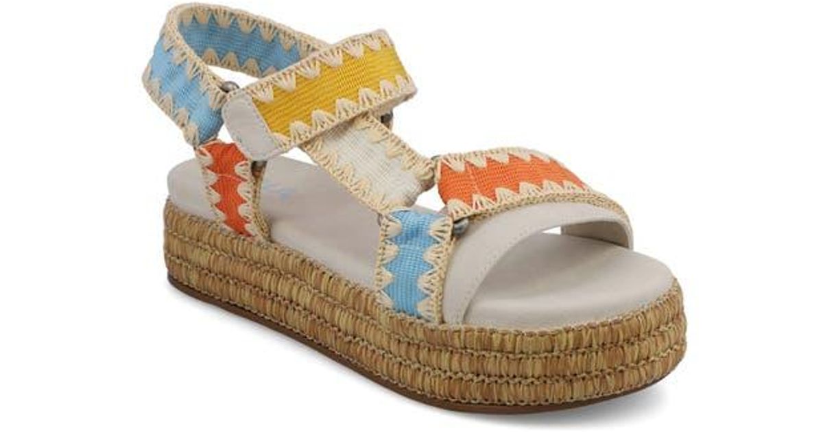 MIA Malti Quarter Strap Platform Sandal in White | Lyst