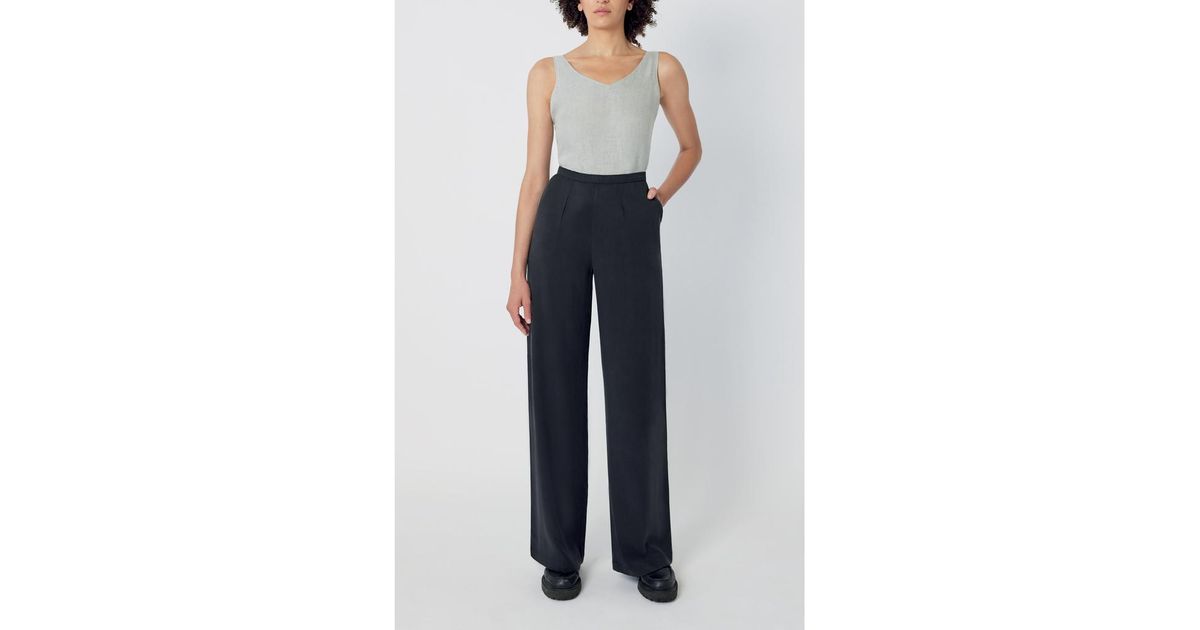 Aam The Label The Tall Wide Leg Pant For Full Hips in Blue | Lyst