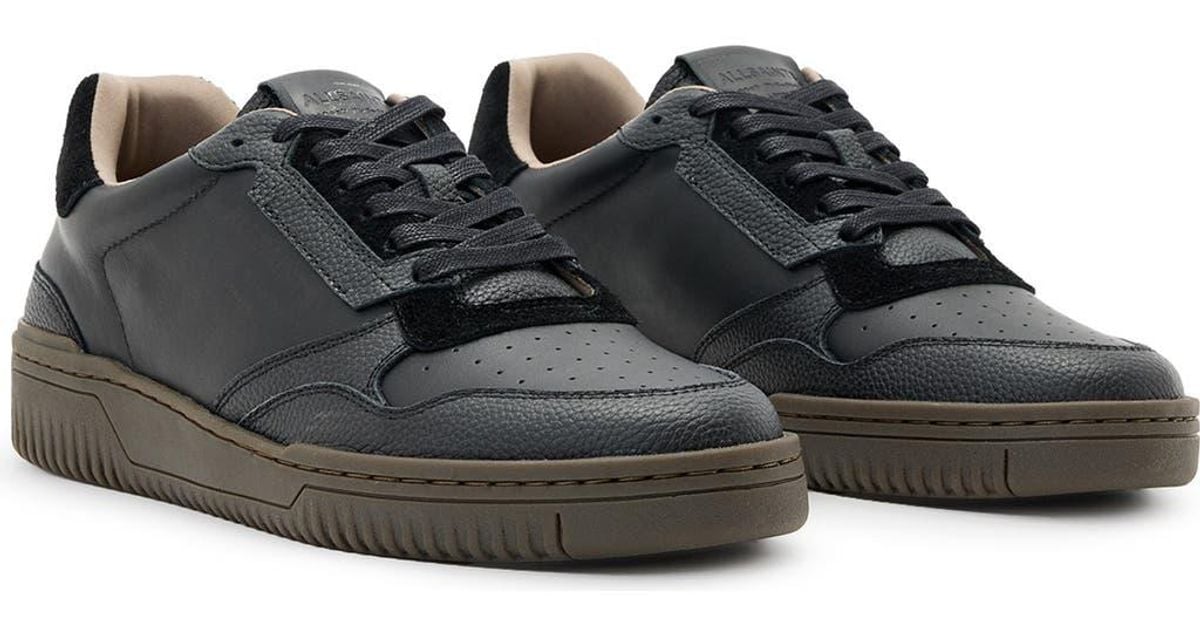 AllSaints Regan Low Top Sneaker in Black for Men | Lyst