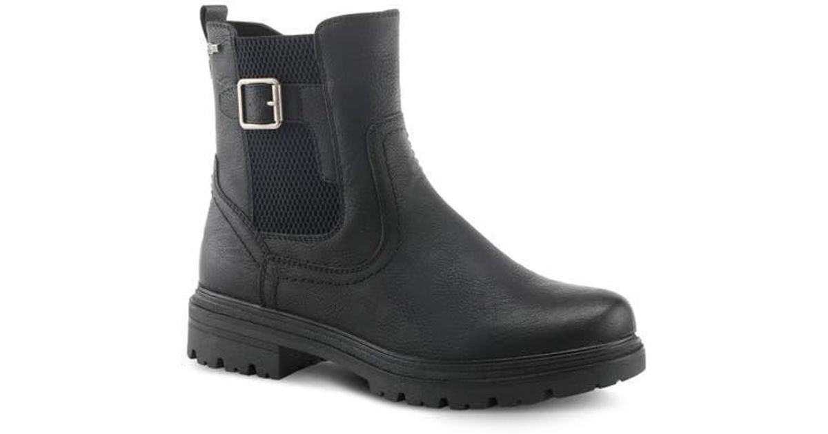 Spring Step Kaze Water Repellent Lugged Chelsea Boot in Black | Lyst